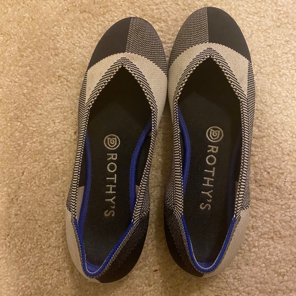 Rothy's | Shoes | Rothys Flat Round Toe Shoes In Captoe Black | Poshmark